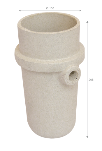 KR 110 - Crucible for vertical centrifugal casting machine - Graficarbo