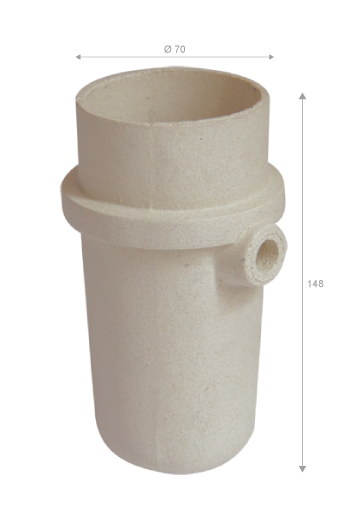 KG 108 - Crucible for vertical centrifugal casting machine - Graficarbo