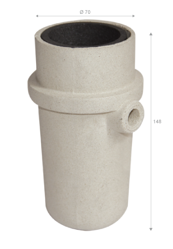 KG 108 - Crucible for vertical centrifugal casting machine - Graficarbo