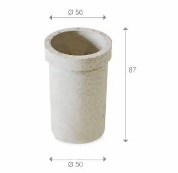 AR 87 - Static induction casting machine crucible - Graficarbo