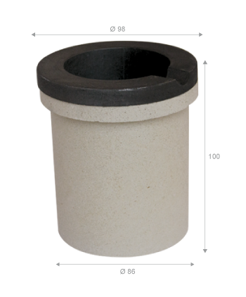 AG108 - Static induction casting machine crucible - Graficarbo