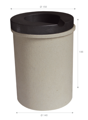 AG107 - Static induction casting machine crucible - Graficarbo