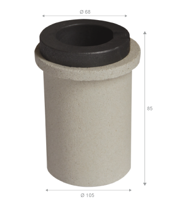 AR101 - Static induction casting machine crucible - Graficarbo