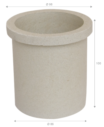 AR111 - Static induction casting machine crucible - Graficarbo