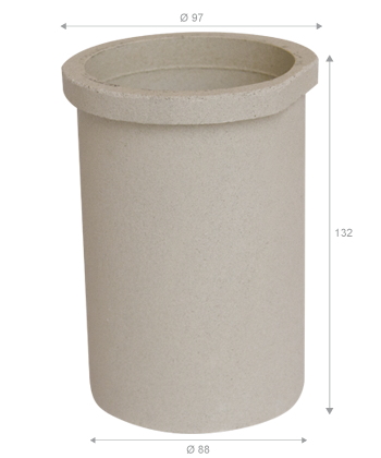 AG103 - Static induction casting machine crucible - Graficarbo