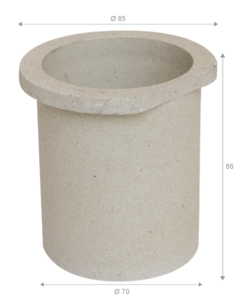 AG102 - Static induction casting machine crucible - Graficarbo