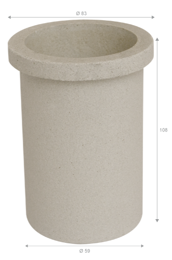 AR103 - Static induction casting machine crucible - Graficarbo