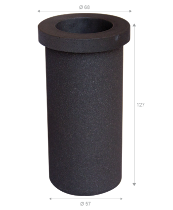 AG122 - Static induction casting machine crucible - Graficarbo