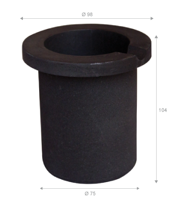 AG108 - Static induction casting machine crucible - Graficarbo