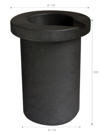 AR109 - Static induction casting machine crucible - Graficarbo