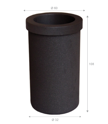 AG103 - Static induction casting machine crucible - Graficarbo