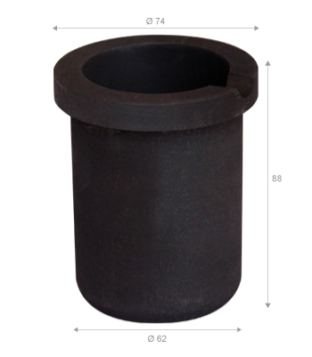 AG102 - Static induction casting machine crucible - Graficarbo